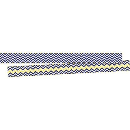 Navy Blue Chevron Border